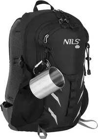 NILS Camp NC17110 Kempingový hrnek s karabinou 300ml černý