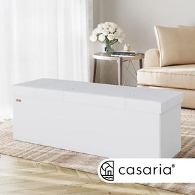 Deuba Úložná lavice s výklopným víkem 115x38x38 cm - bílá