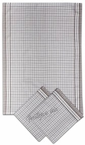 Sleepwell Bambusová utěrka 50x70, šedá kostka, 1 ks