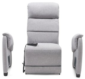 Pregio Italia sofa&relax Luxusní polohovací křeslo Sally Provedení: El. polohovací křeslo, Vzorník látek: tekno fibra 06 light grey