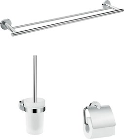 Hansgrohe Logis Universal, sada koupelnových doplňků 3v1, chromová, HAN-41727000