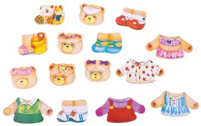 Bigjigs Toys Oblékací puzzle Medvědí rodinka