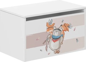Wooden Toys KONTEJNER NA HRAČKY MEDVÍDEK