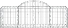 Klenutý gabionový koš 200 x 50 x 60/80 cm pozinkované železo 153493