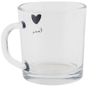 Skleněný hrneček Love – 250 ml