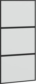 Posuvné dveře se sadou kování černé 102,5x205 cm Tvrzené sklo 3375876