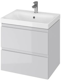 Cersanit - SET skříňka + umyvadlo, šedý lesk, Moduo 60, S801-222-DSM