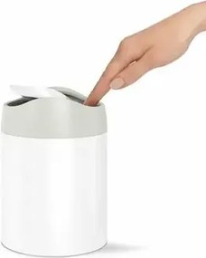 Simplehuman Mini odpadkový koš na stůl  1.5 l / bílá ocel/ CW2079