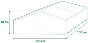 Garden King Zahradní polykarbonátové pařeniště 120 x 100 cm