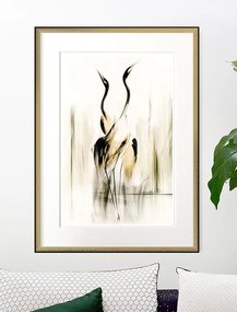 Symbol štěstí a prosperity, moderní obraz do obývacího pokoje Harmonie, Prchavá Série | Anna Borkowska