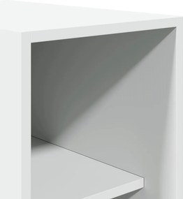 Šatní skříň bílá 30 x 50 x 200 cm kompozitní dřevo 3307684
