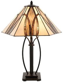 Stolní lampa Tiffany ART DECO Clayre &amp; Eef 5LL-5913