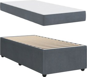 Rám postele Tmavě šedá 90 x 200 cm textil 3398348