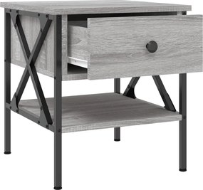 vidaXL Noční stolek 40 x 42 x 45 cm kompozitní dřevo [825959] Barva: kouřový dub