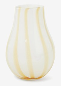 Broste Copenhagen Váza Ada Stripe karamelově žlutá 22cm