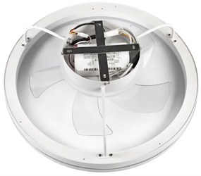 LED Stropní svítidlo s ventilátorem FARGO LED/37W/230V bílá + DO