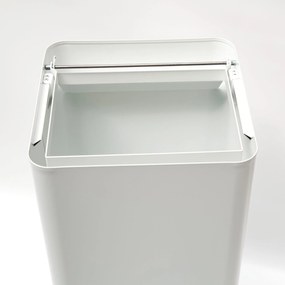 Odpadkový koš na tříděný odpad Caimi Brevetti Centolitri W, 100 L , bílý, sklo
