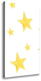Wallmuralia Vertikální Foto obraz na plátně Žluté hvězdy 50x100