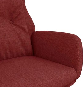 Relaxační křeslo vínové textil 341298