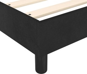 vidaXL Box spring postel s matrací 80 x 200 cm samet [3144647] Barva: Černá