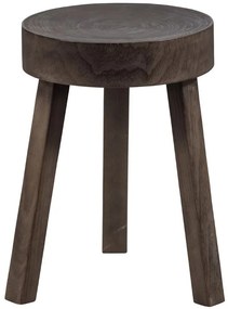Hoorns Tmavě hnědá dřevěná stolička Stefien 45 cm