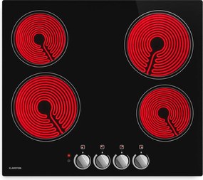 Klarstein EasyCook sklokeramická varná doska | 4 varné zóny | 6000 W | 11 úrovní výkonu | 60 cm