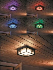 PH 17438/30/P7 Hue LED White and Color Ambiance Venkovní stropní/ nástěnné svítidlo Philips Econic 17438/30/P7 černé 2200K-6500K RGB - PHILIPS HUE (915005731901)