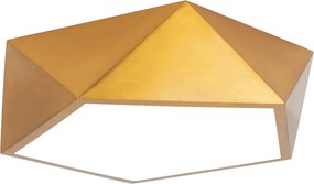 Toolight - Stropní svítidlo Diamond 30cm E27 3x60W APP875-C, zlatá, OSW-08973