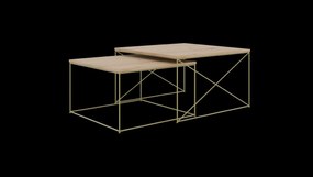 ADRK Furniture Konferenční stolek 2v1 Licco CT-LIC-G-A