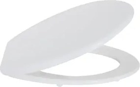 MSV WC prkénko bílé / Plast / Plastové panty / 460 x 370 x 35 mm