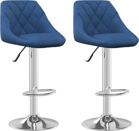 vidaXL Barové stoličky 2 ks samet [335309] Barva: světle šedá