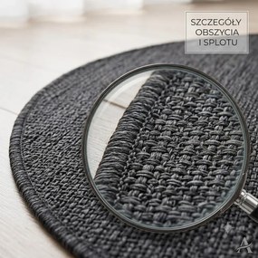 Koberec MIRA černý kruh