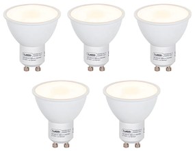 Sada 5 LED žárovek GU10 se snímačem soumraku 5W 380lm 2700K