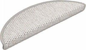 Samolepící nášlapy na schody vzhled sisal 30ks 56x17x3cm béžové 3365858