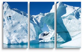 Sablio Obraz - 3-dílný Ledovce - 120x80 cm