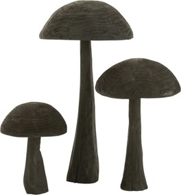 Veliká dřevěná houba Mushroom Wood Granitti L – 38*38*60 cm