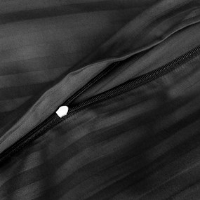 SATÉNOVÉ POVLEČENÍ SATINLOVE EXCLUSIVE CIZGILI 160X200 CM, 2KS 70X80 CM ČERNÉ