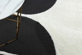 Dywany Łuszczów, AKCE: 80x150 cm Kusový koberec Mode 8598 geometric cream/black, černobílá, dětský pokoj