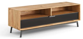Massive home | TV stolek 2.1 střední sklo, dub, barva přírodní dub, kolekce Modern Loft
