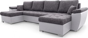 Casarredo - Komfort nábytek Rozkládací sedací souprava do U PETER s úložným prostorem, Soft17/Lawa17