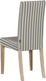 Potah na židli IKEA Harry, krátký barva šedá látka vzorované
