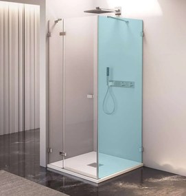 Polysan Edge - Sprchové dveře Fortis 100x200 cm, levé, Antidrop, čiré sklo/chrom FL1210L