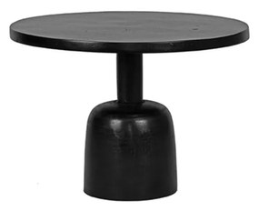 Černý kovový odkládací stolek Zumv