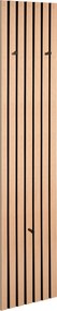XXXLutz ŠATNÍ PANEL, černá, dub artisan, 25/160/7 cm Xora - Šatní panely - 001234013003