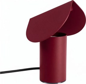 Vínová hliníková LED stolní lampa (výška 15 cm) BISCUIT – Thoro