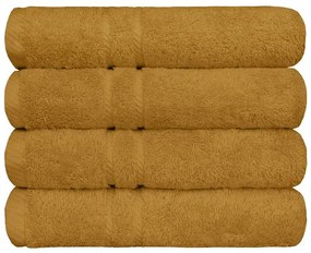 SCANquilt bavlněný ručník COTTONA zlatá malý ručník 30 x 50 cm