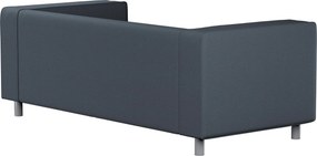 Potah na pohovku IKEA  Klippan 2-místná barva modrá látka pletený vzor