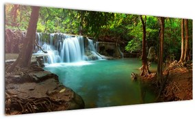 Obraz - panoram vodopádů (100x40cm)