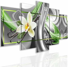 Malvis ® Obraz Abstraktní vanilka šedá-zelená Velikost: 150x75 cm