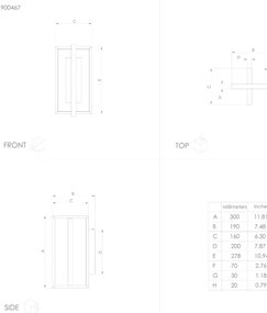 Eglo 900467 - LED Stmívatelné nástěnné svítidlo SIBERIA LED/15,5W/230V + DO